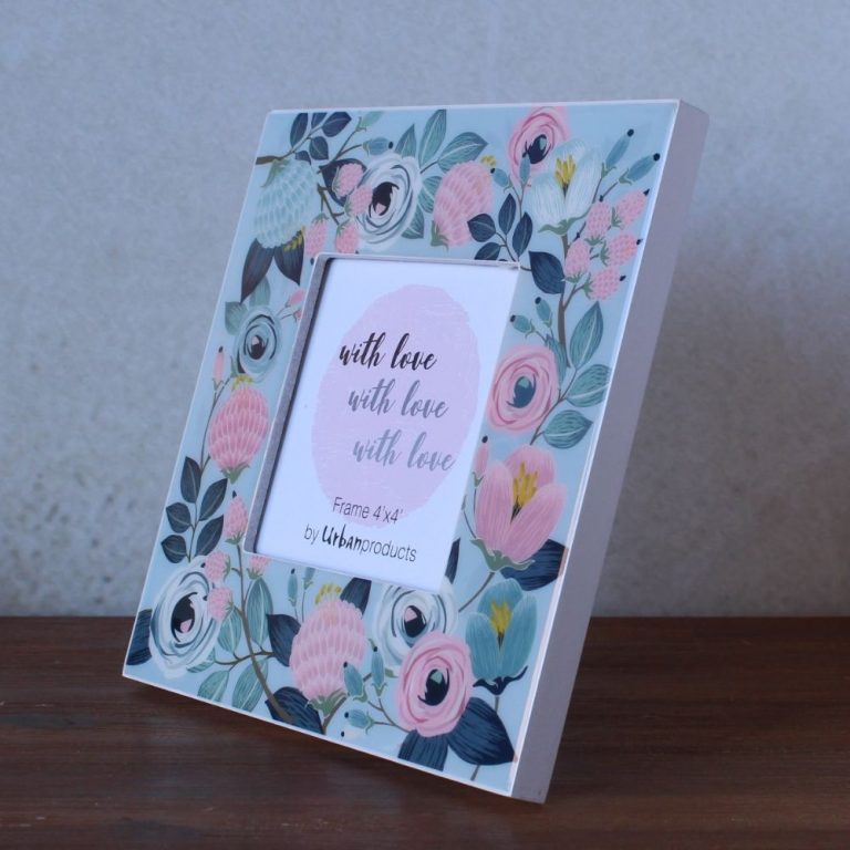 Sky Blue Floral Photo Frame | Dalisay