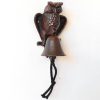 Rustic Black Cast Iron Metal Hanging Owl Doorbell 16 Cm | Dalisay