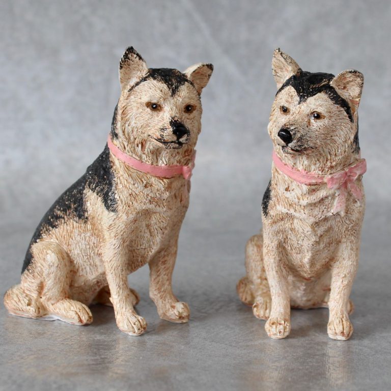 Black Mini Cattle Dog Statue - Set Of 2 | Dalisay