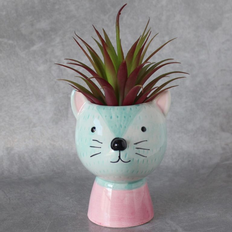 Pink And Blue Mouse Pot Planter | Dalisay