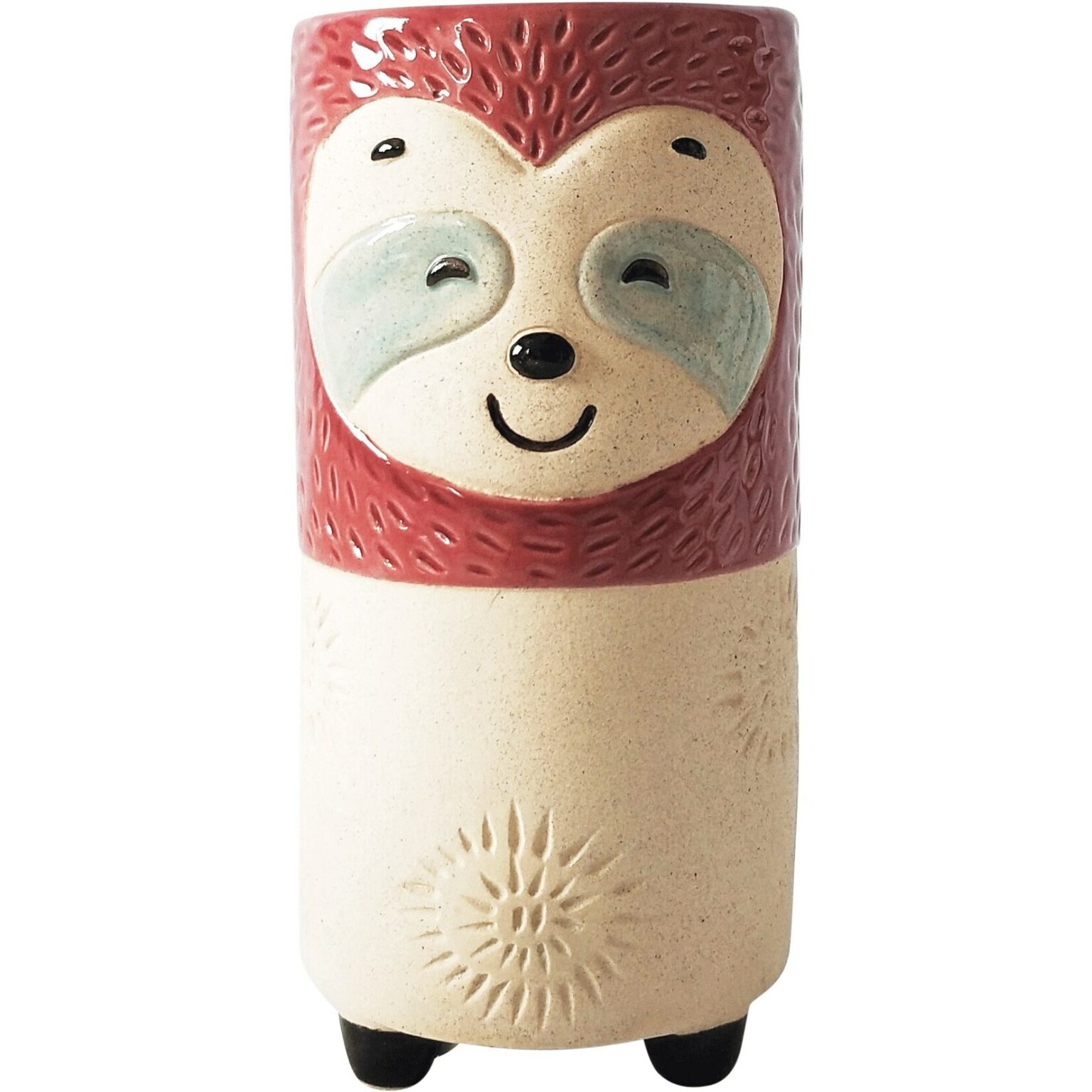 Sandy Sloth Ceramic Decorative Vase, 18cm | Dalisay