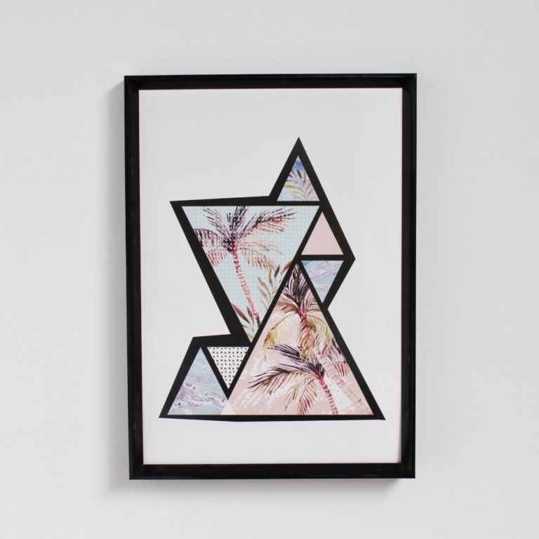 Retro Palm Tree A4 Print Wall Art | Dalisay