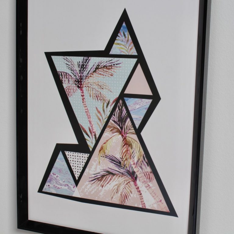 Retro Palm Tree A4 Print Wall Art | Dalisay