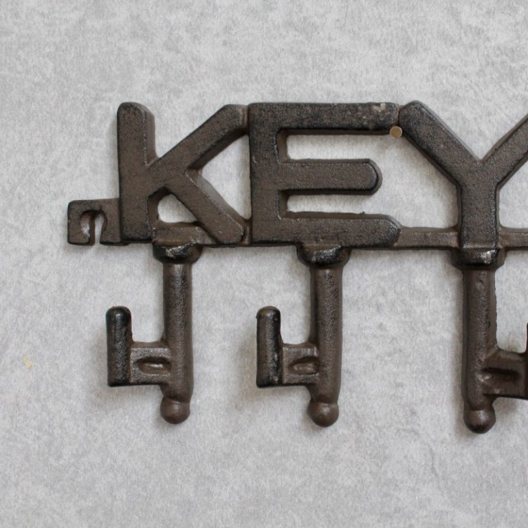 Cast Iron Key Rack Holder With 4 Hooks | Dalisay