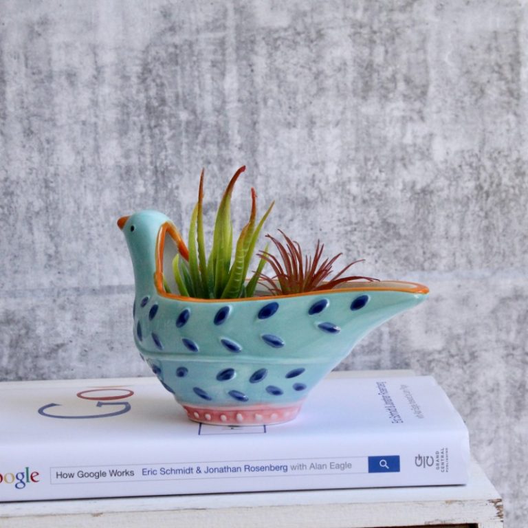 Blue Bird Ceramic Succulent Planter Pot | Dalisay