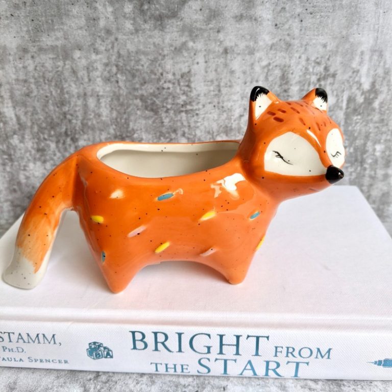 Fox With Tail Planter Pot, 17cm | Dalisay