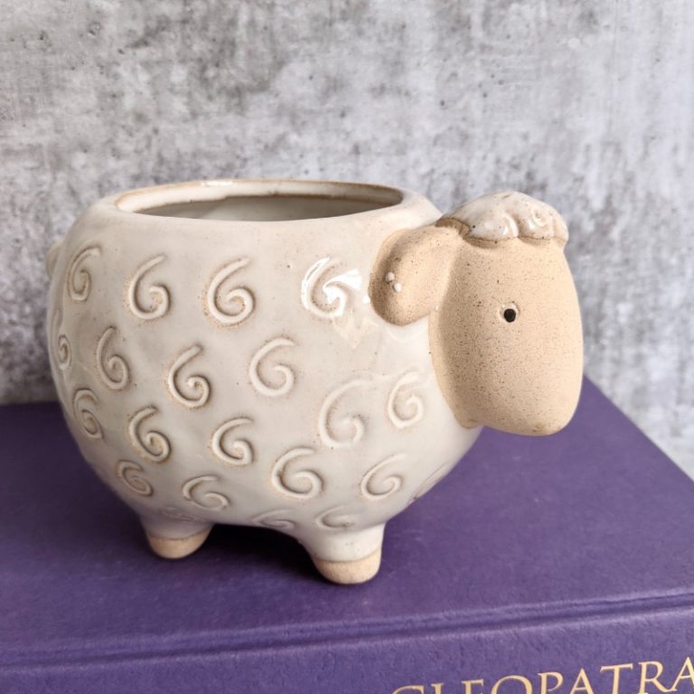 White Sheep Planter Pot, 14cm | Dalisay