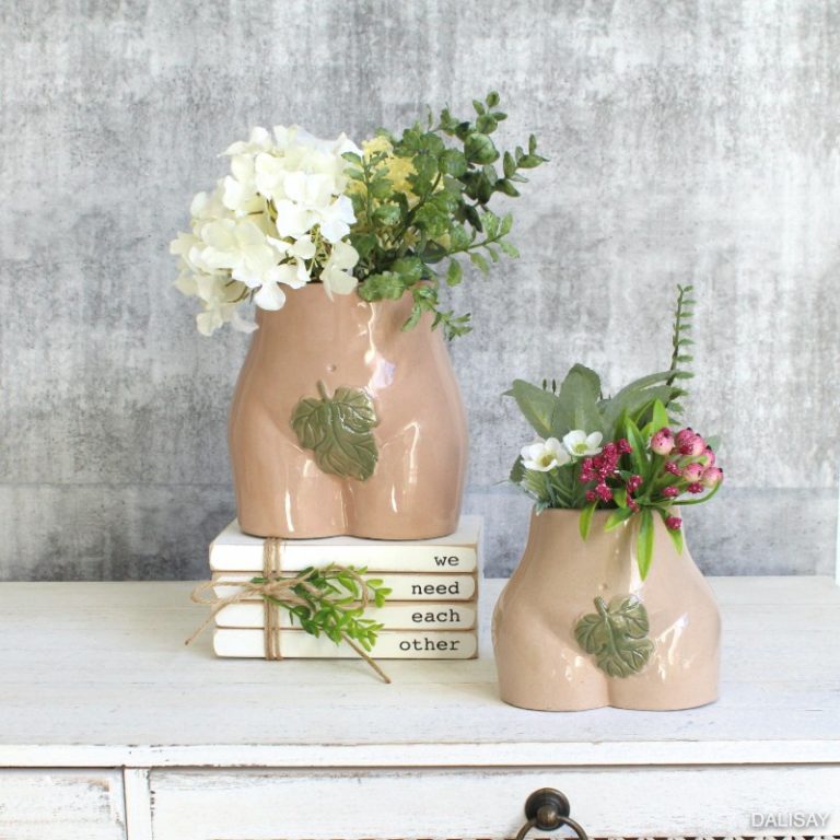 Female Body Fig Leaf Booty Planter Pot | Dalisay