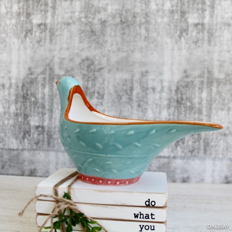 Light Blue Bird Planter Pot, 24cm | Dalisay