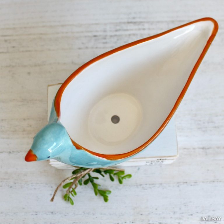 Light Blue Bird Planter Pot, 24cm | Dalisay