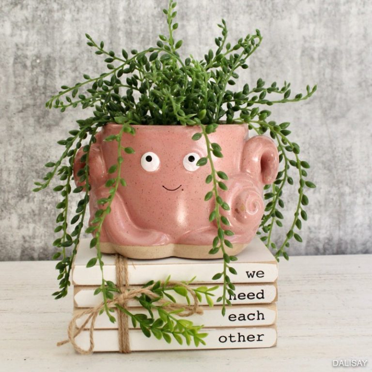 Pink Happy Octopus Planter Pot | Dalisay