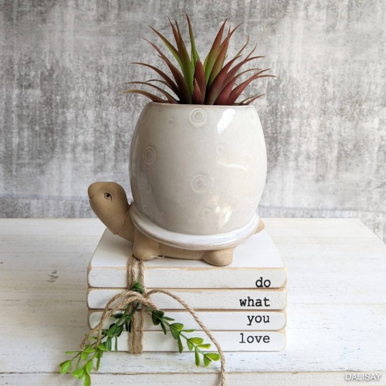 White Turtle Succulent Planter Pot, 13cm | Dalisay