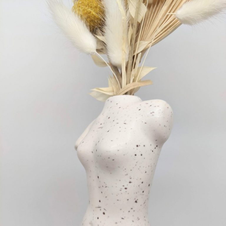 Women Body Sculpture Flower Vase, 25cm | Dalisay