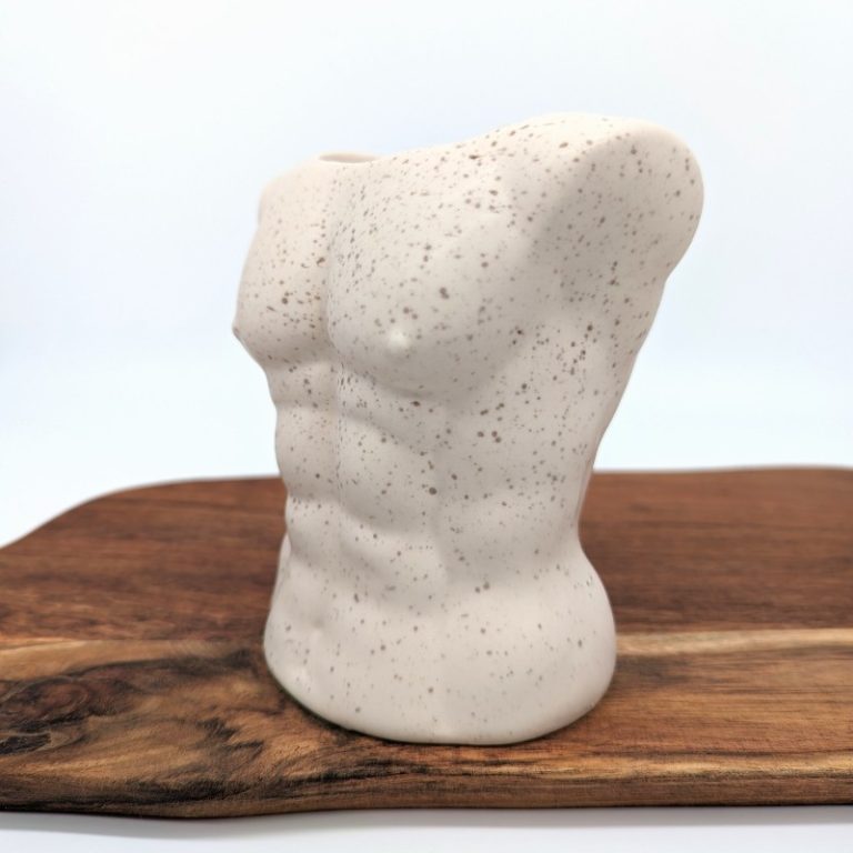 Male Body Abs Planter Pot, 12cm | Dalisay