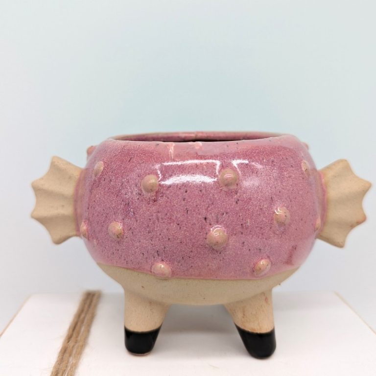 Pink Puffer Fish Planter Pot | Dalisay