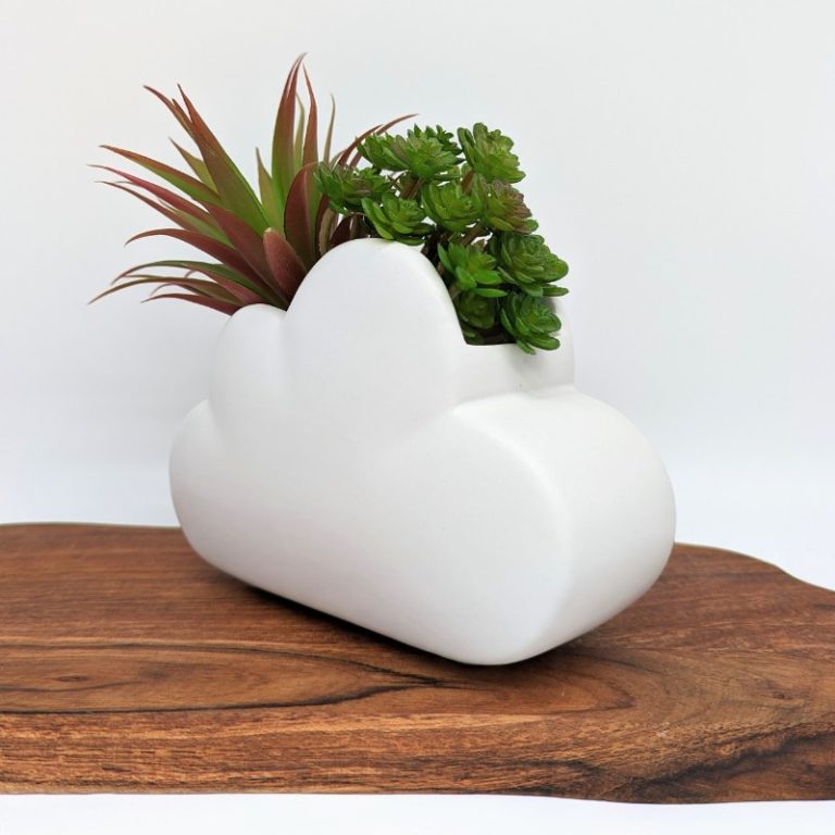 White Cloud Planter Pot, 17cm | Dalisay