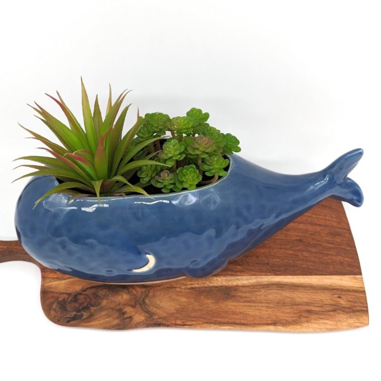 Mommy Blue Whale Planter Pot, 32cm | Dalisay