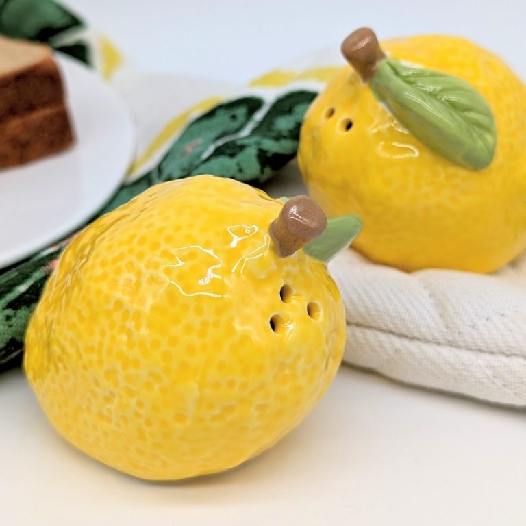 Ceramic Lemon Salt And Pepper Shaker Set | Dalisay