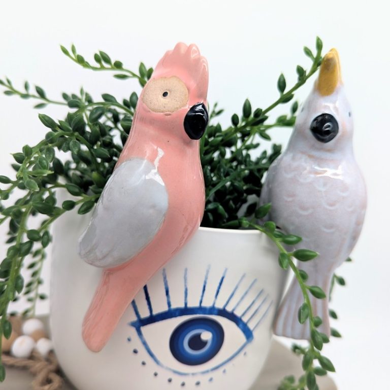 Galah Cockatoo Bird Pot Sitter Hanger